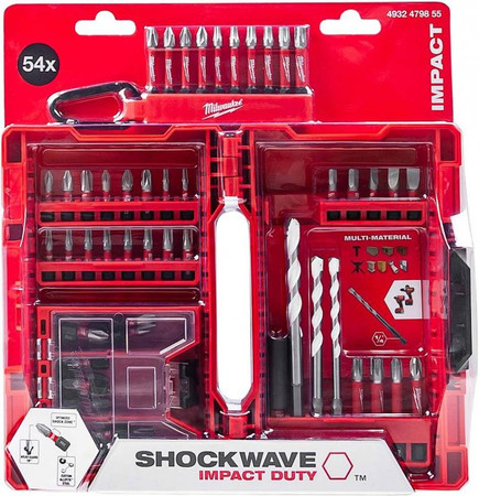 ZESTAW BITÓW I WIERTEŁ 54szt MILWAUKEE 4932479855 - Warowny